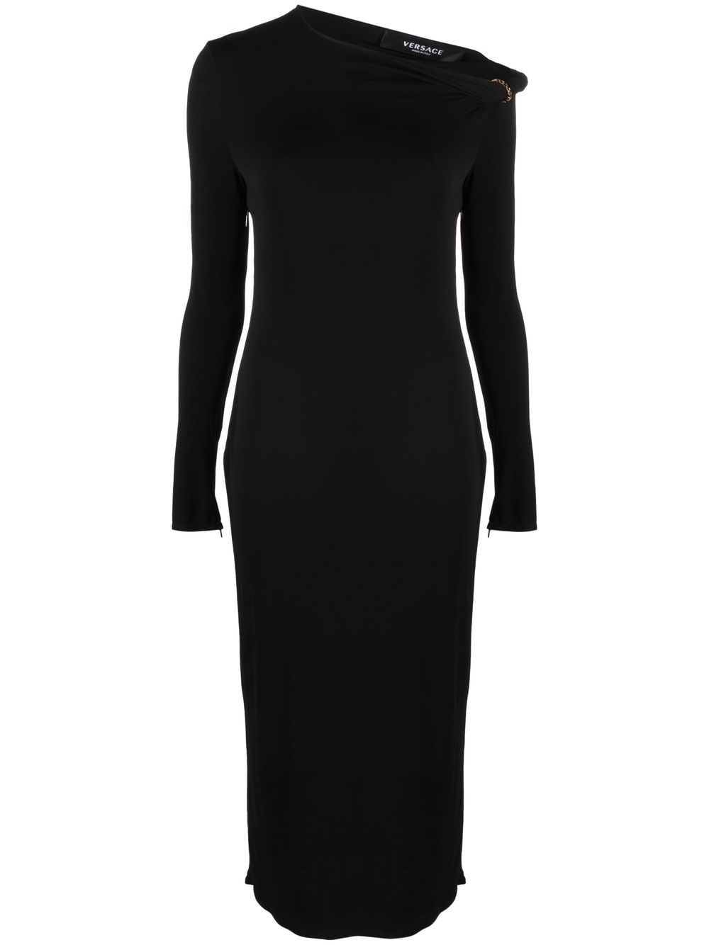 Versace Long-Sleeve Midi Dress In Black - 61% Off | Editorialist