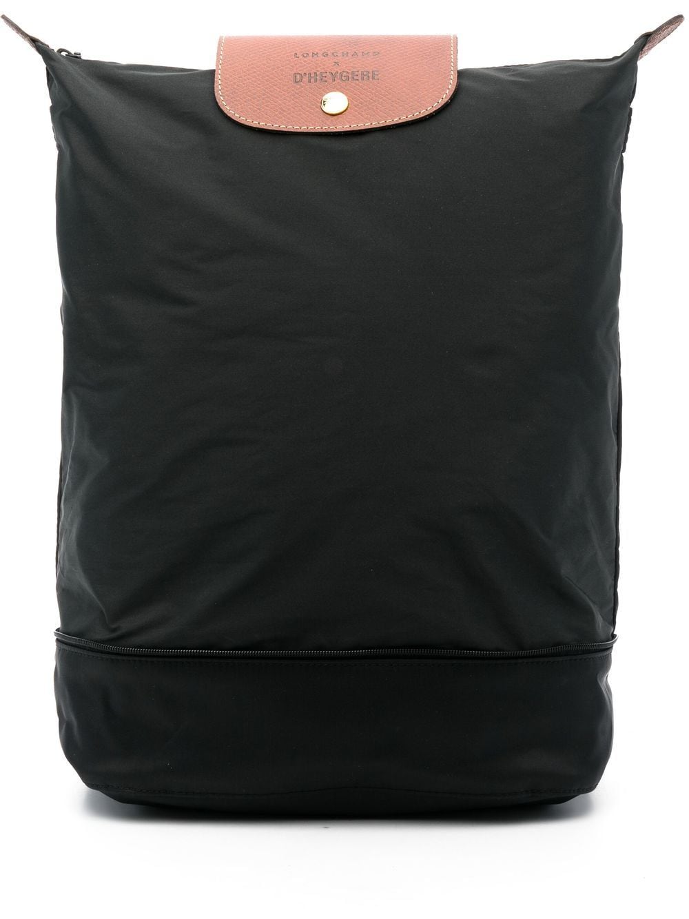 Longchamp X D'Heygere Foldable Backpack - Black | Editorialist