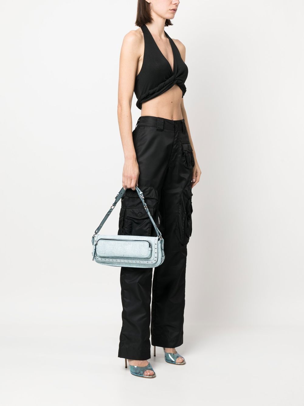 BY FAR BY FAR Maddy Studded Shoulder Bag