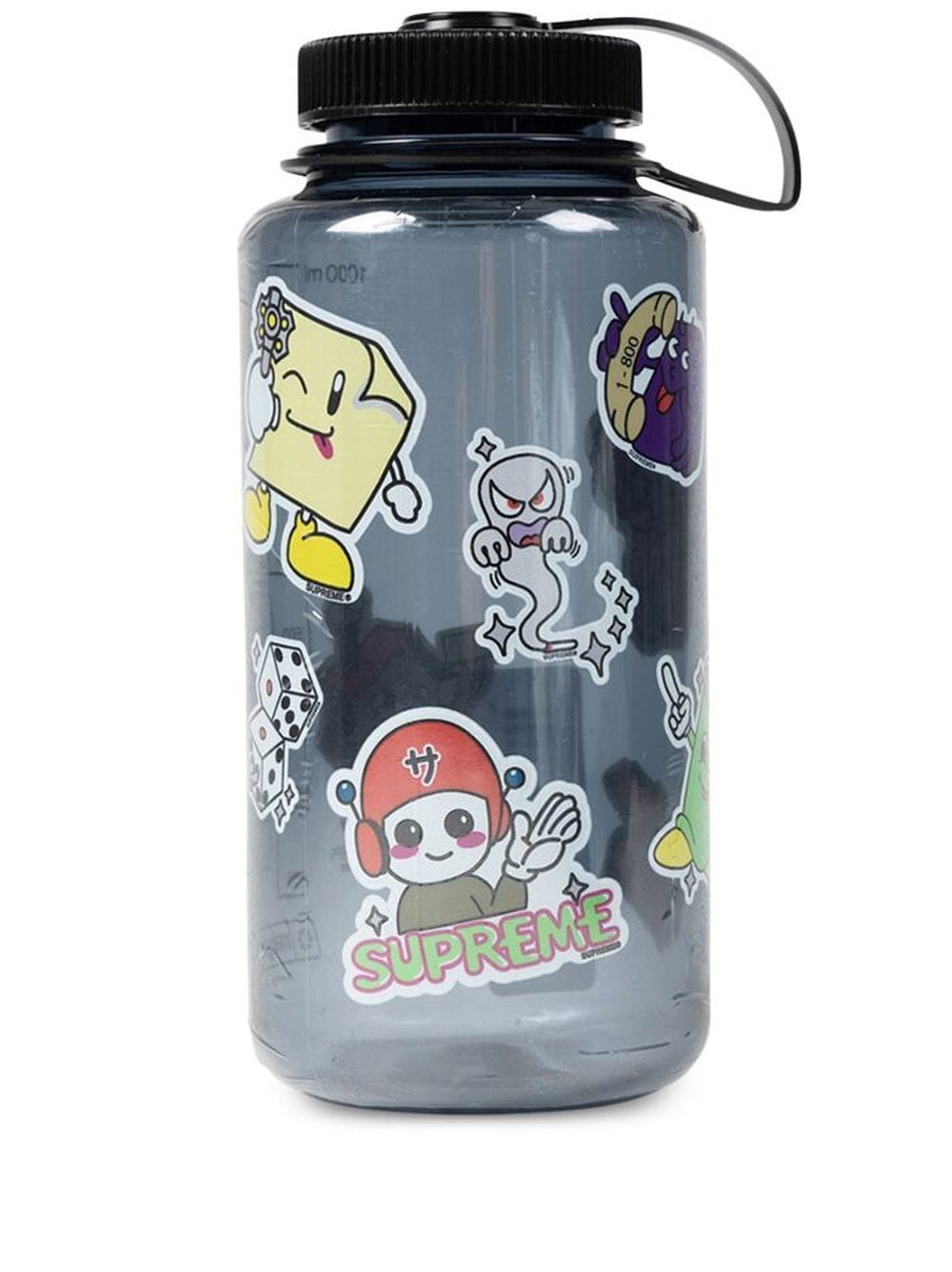 Supreme X Nalgene Characters Water Bottle - Black | Editorialist