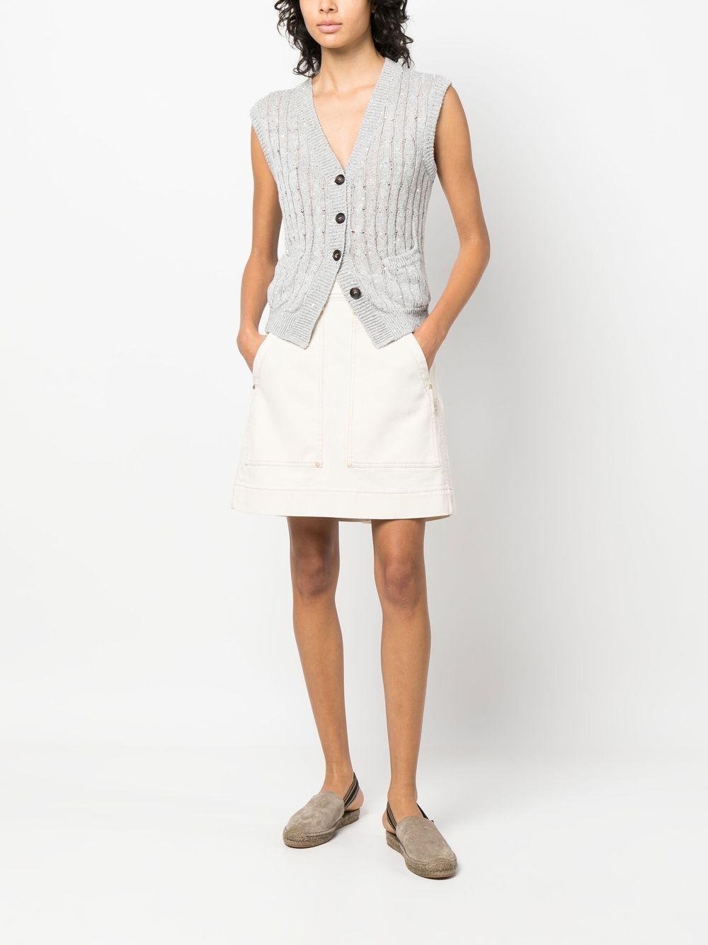 BRUNELLO CUCINELLI Brunello Cucinelli High-Rise Mini Skirt