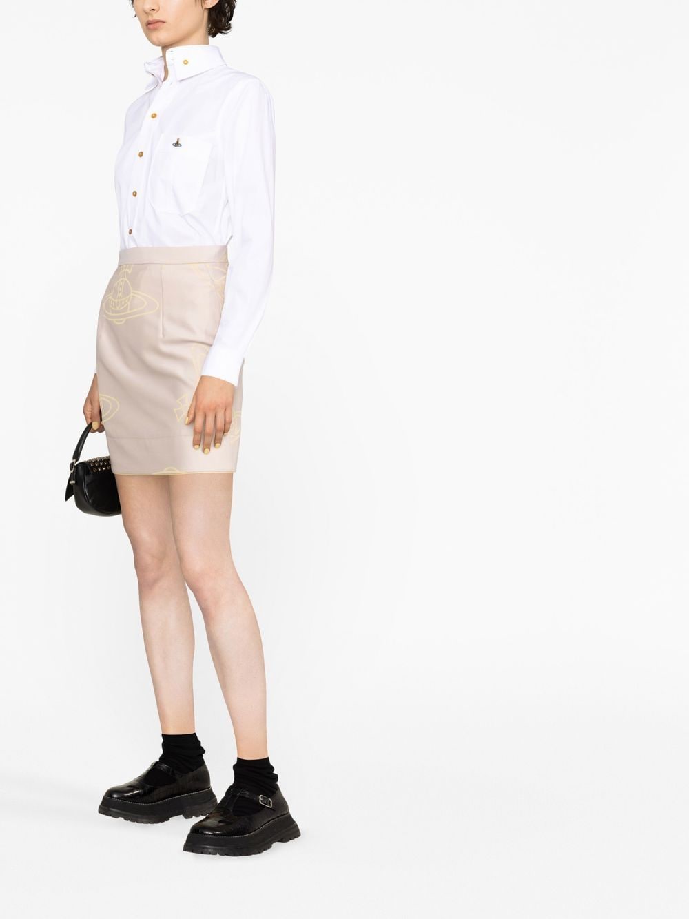 VIVIENNE WESTWOOD Vivienne Westwood Rita Orb-Print Wrap Skirt