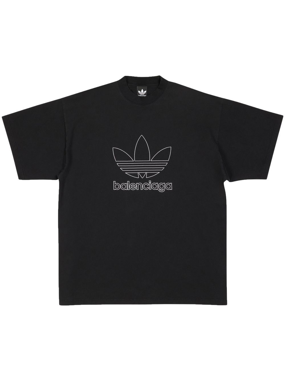Balenciaga X Adidas Trefoil Print T-Shirt In Black - 35% Off
