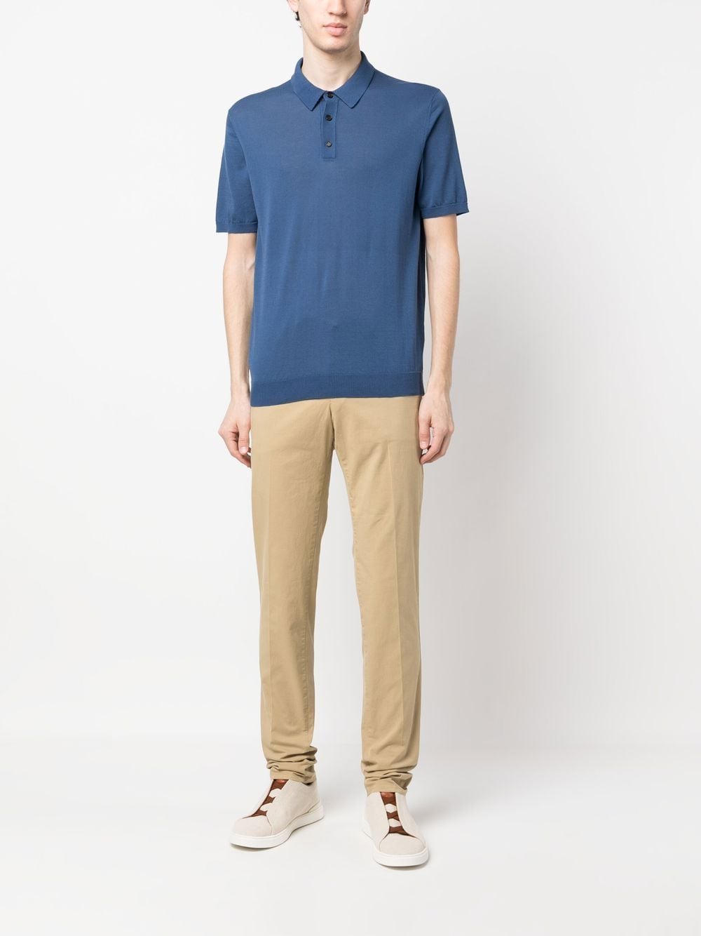 ROBERTO COLLINA cotton polo shirt