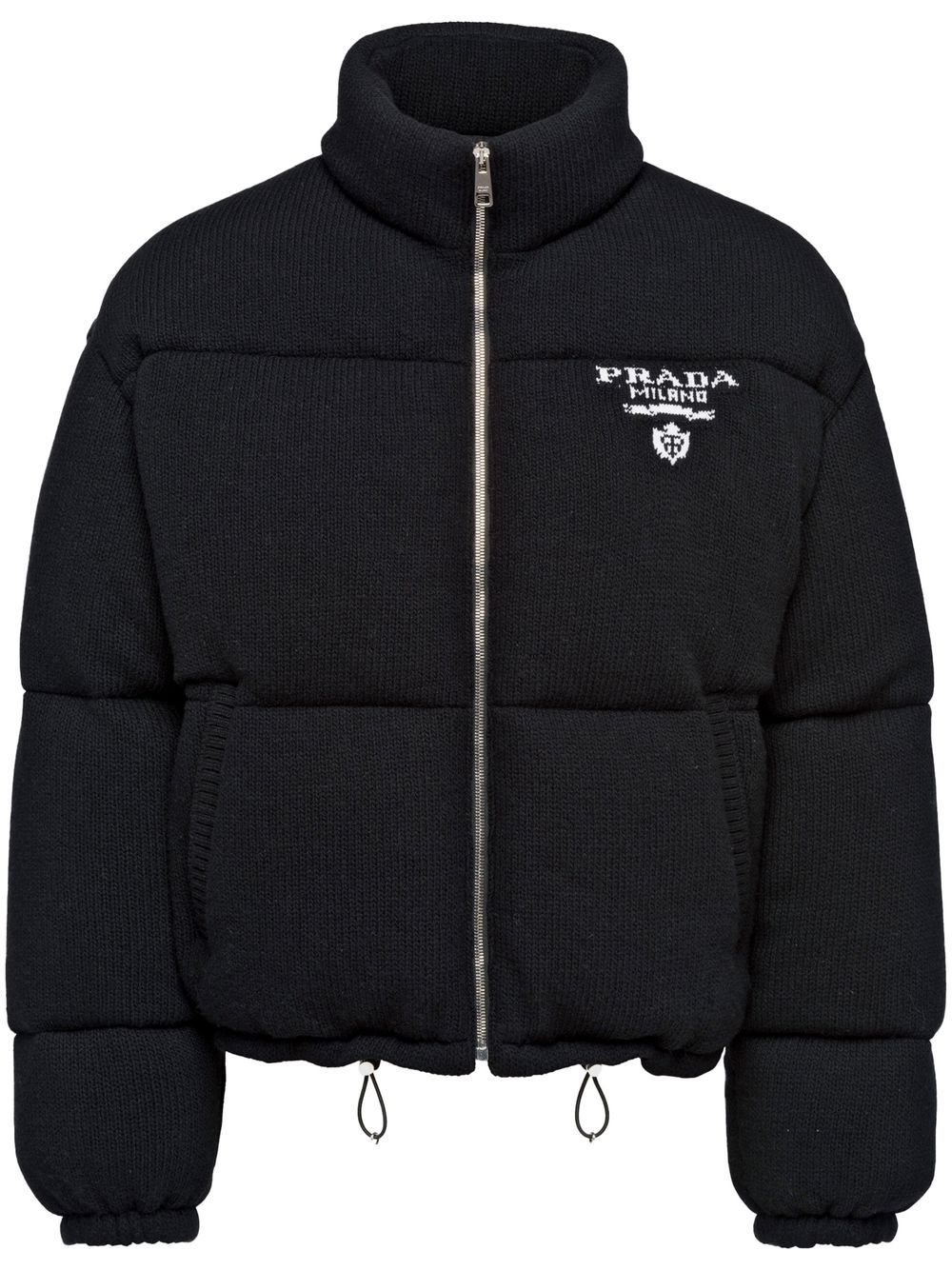 ジャケット・アウター PRADA 2012 nylon-knit combination jacket PRADA 2012 nylon-knit combination jacket