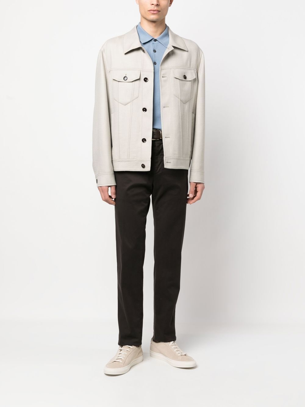 BRIONI trucker shirt jacket