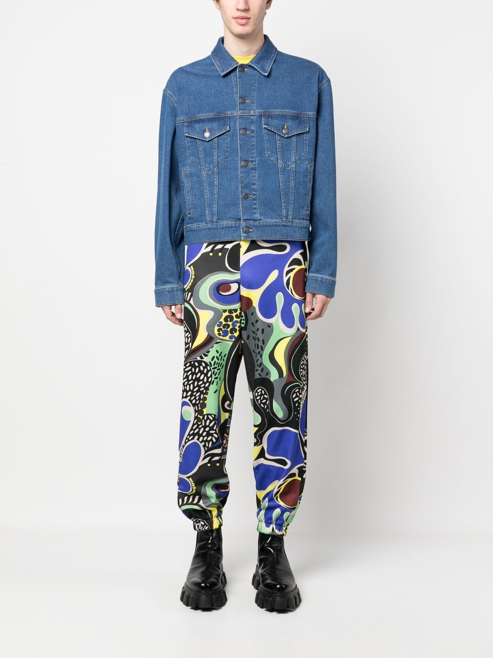 MOSCHINO Moschino Logo-Embroidered Denim Jacket