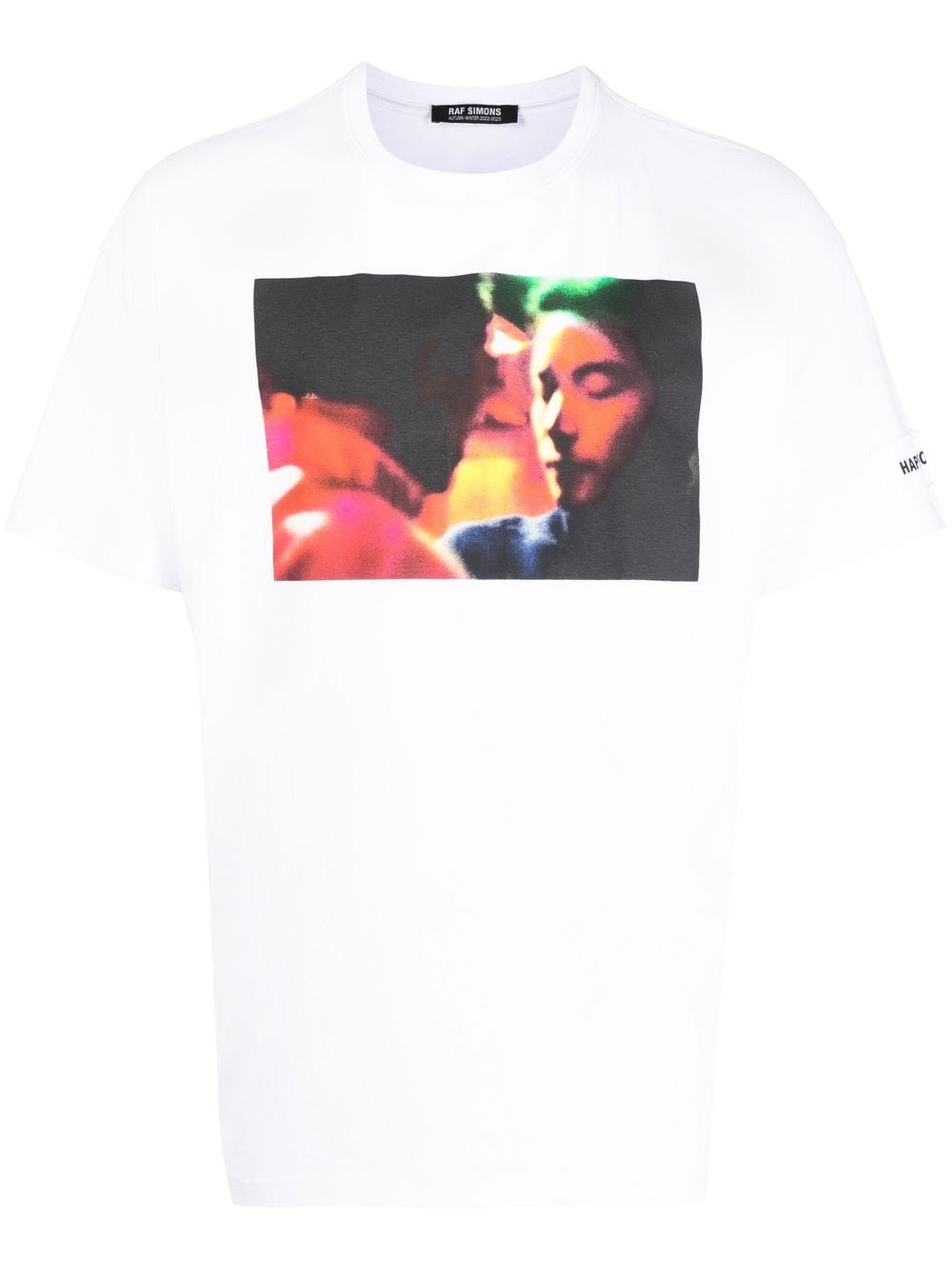 Raf Simons X Wing Shya Printed T-Shirt In White - 81% Off