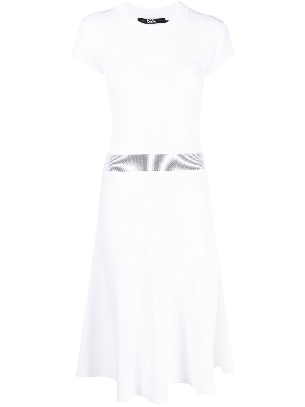KARL LAGERFELD Karl Lagerfeld Short-Sleeve Knit Midi Dress