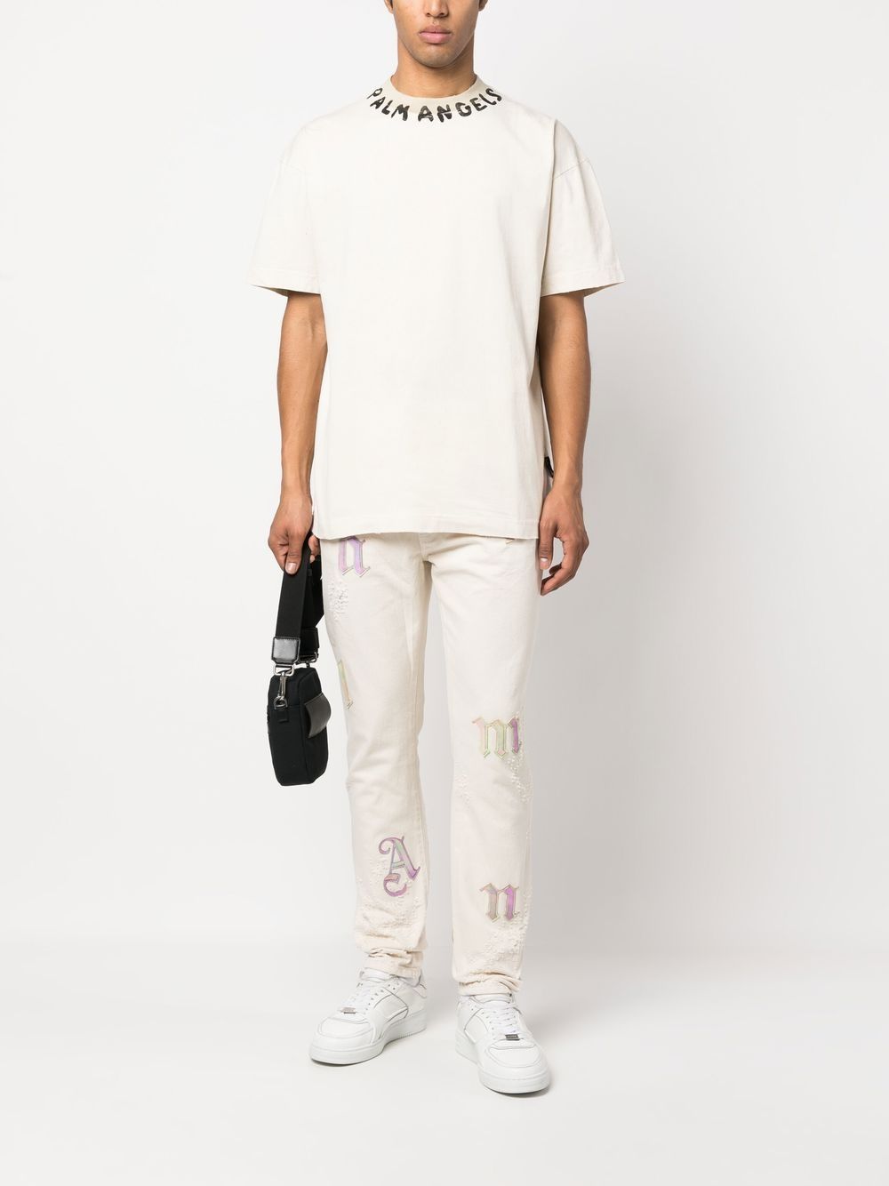 PALM ANGELS logo-print cotton t-shirt