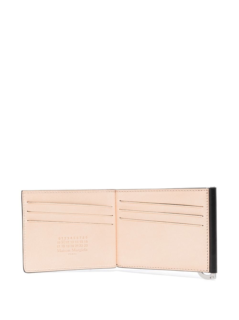 Maison Margiela Bi-Fold Leather Clip Wallet - Black | Editorialist