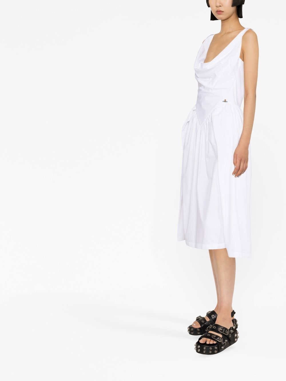 VIVIENNE WESTWOOD Vivienne Westwood Sunday Cowl Neck Midi Dress