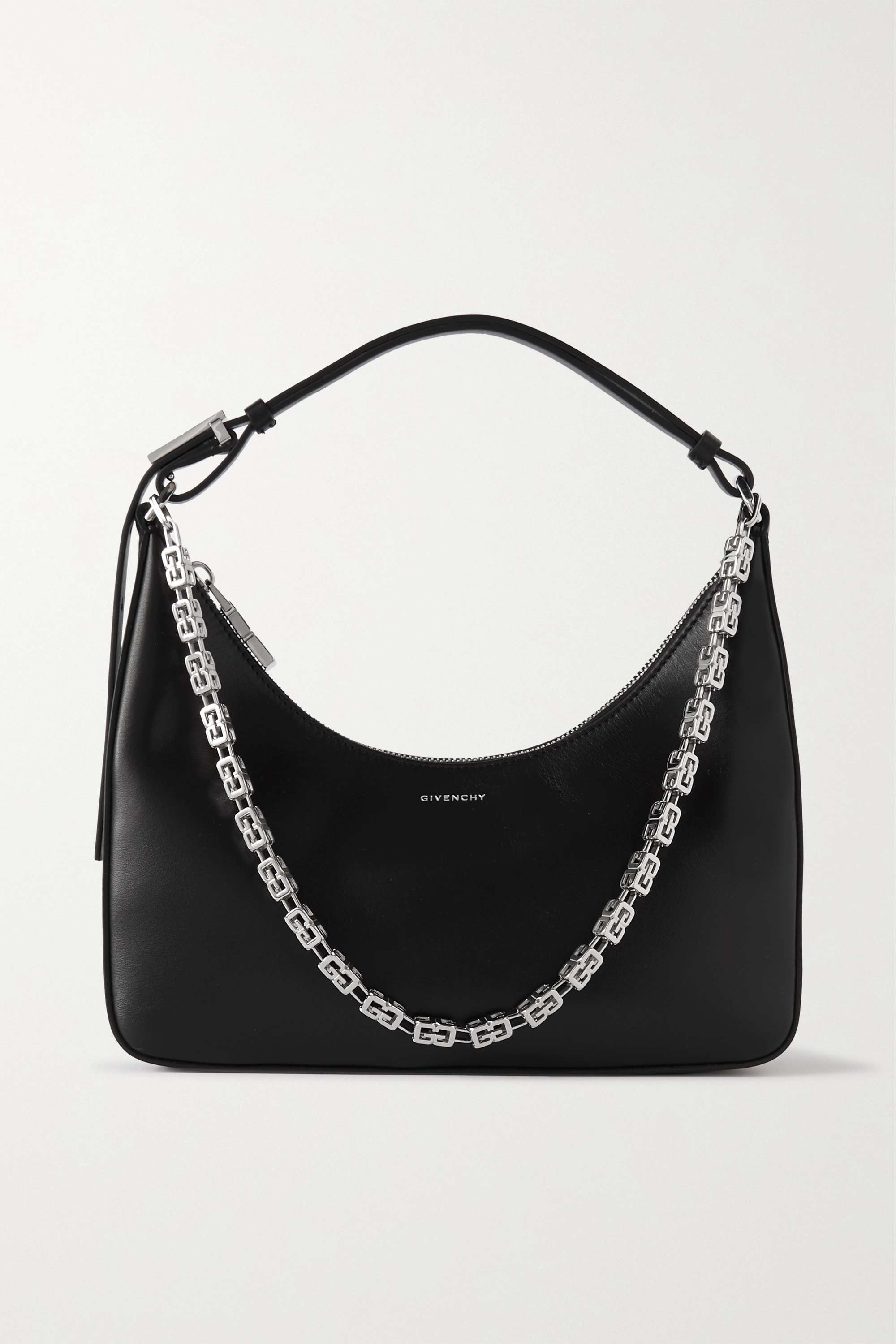 Givenchy Black Moon Cut Out Small Chain-Embellished Leather 