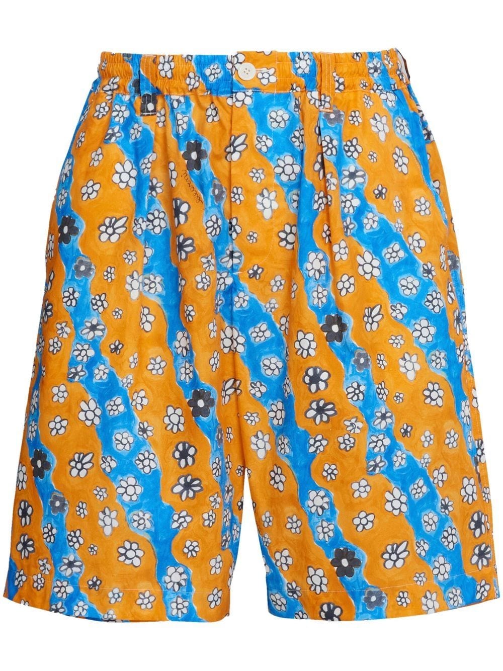 MARNI Marni wave daisy-print shorts