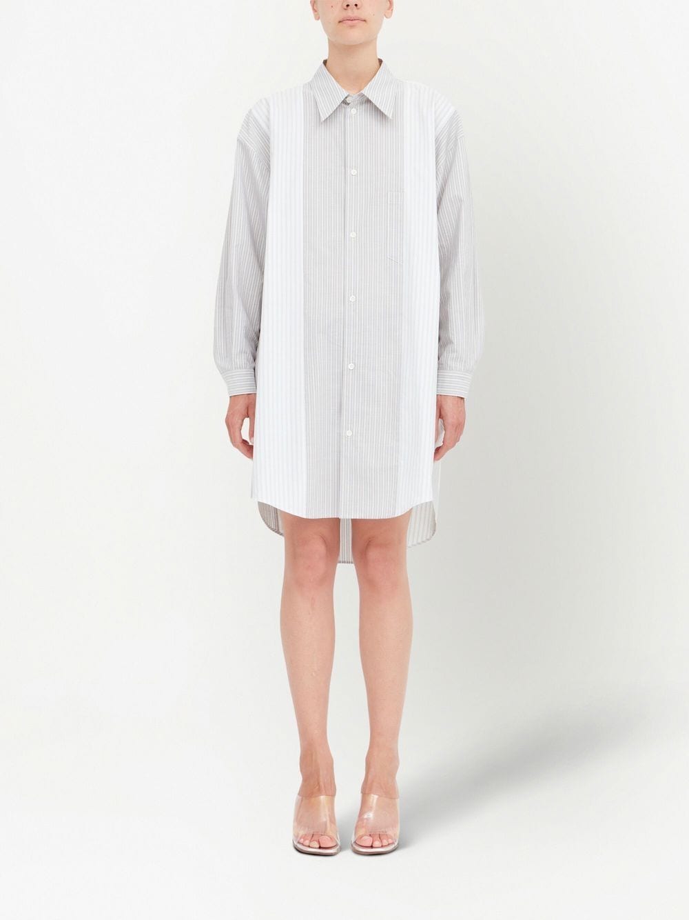 MAISON MARGIELA MM6 Maison Margiela Striped Cotton Shirt Dress