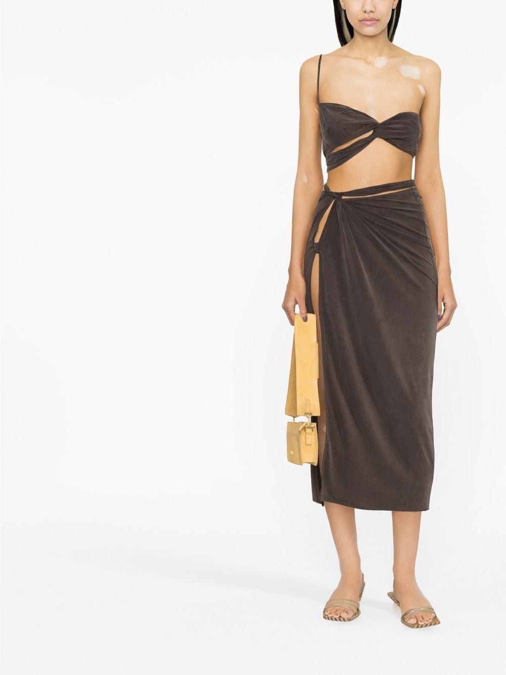 JACQUEMUS Jacquemus le bandeau asymmetric top