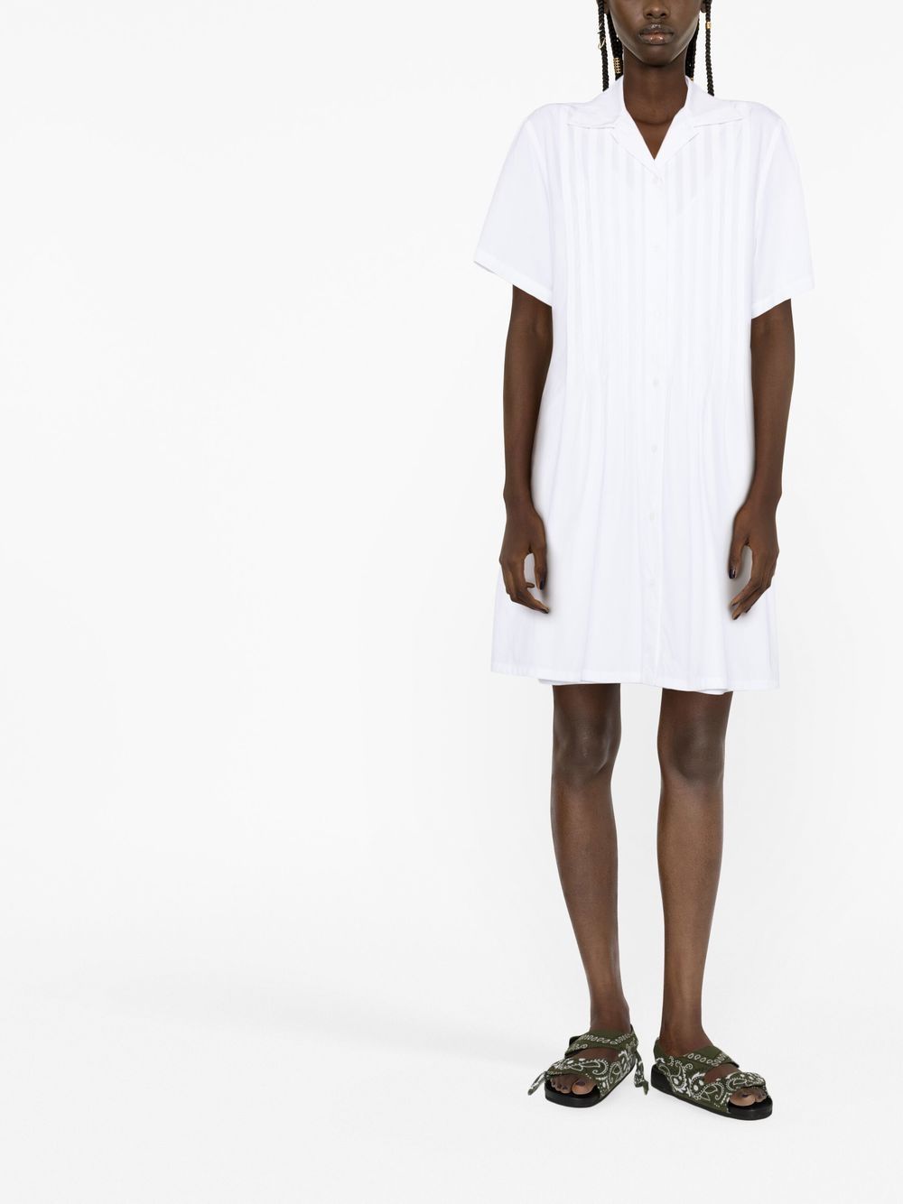KENZO Kenzo Pintuck Short-Sleeve Dress