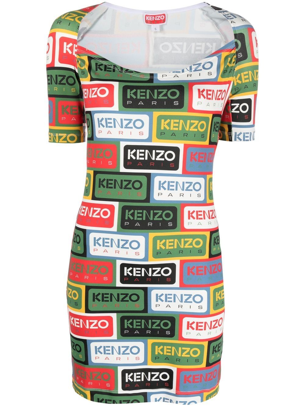KENZO Kenzo Logo-Print Mini Dress