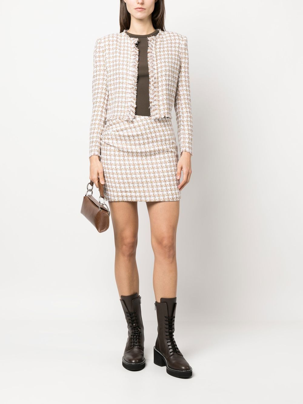 IRO PARIS IRO Gathered-Detail Tweed Skirt