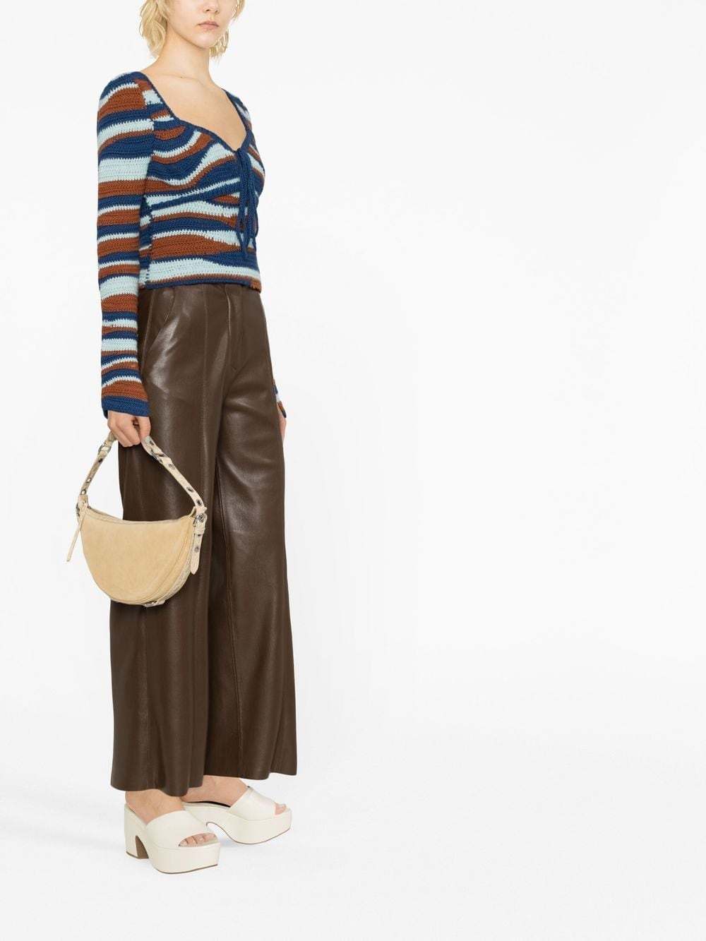 BY FAR BY FAR Gib Suede Shoulder Bag