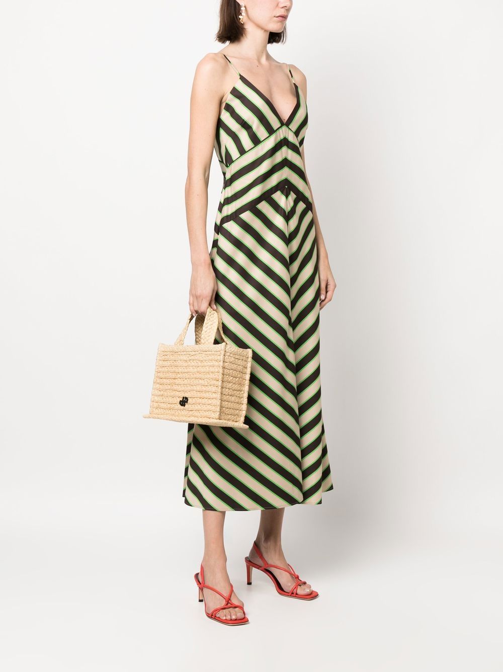 PATOU Patou Small JP Raffia Tote Bag