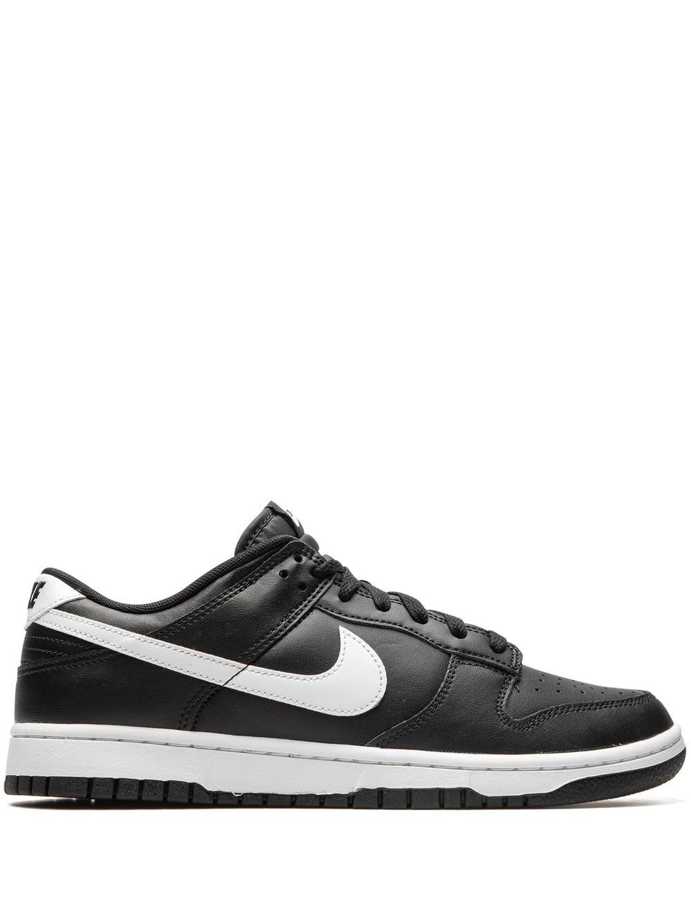 nike dunk black leather