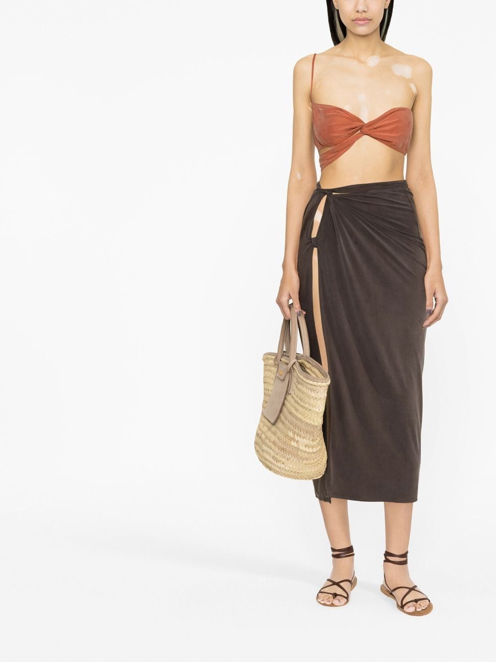 JACQUEMUS Jacquemus Le Bandeau Asymmetric Top