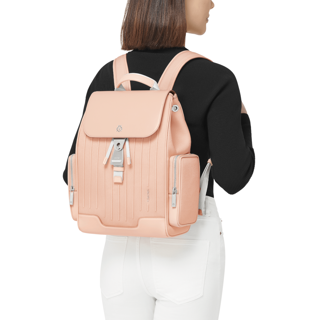 Rimowa Never Still Canvas Flap Backpack - Petal | Editorialist display picture 1