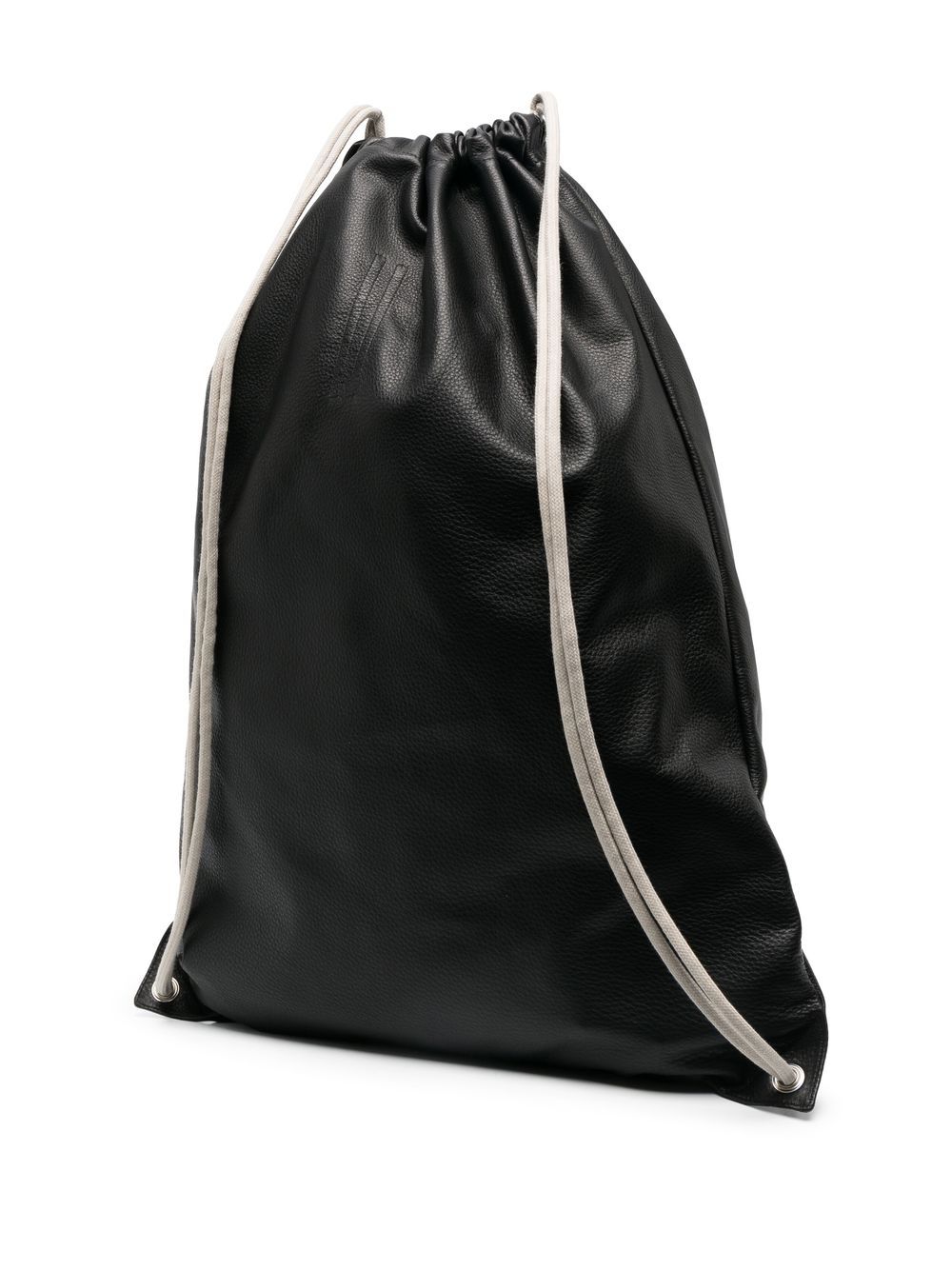 Rick Owens Large Calf-Leather Drawstring Bag - Black