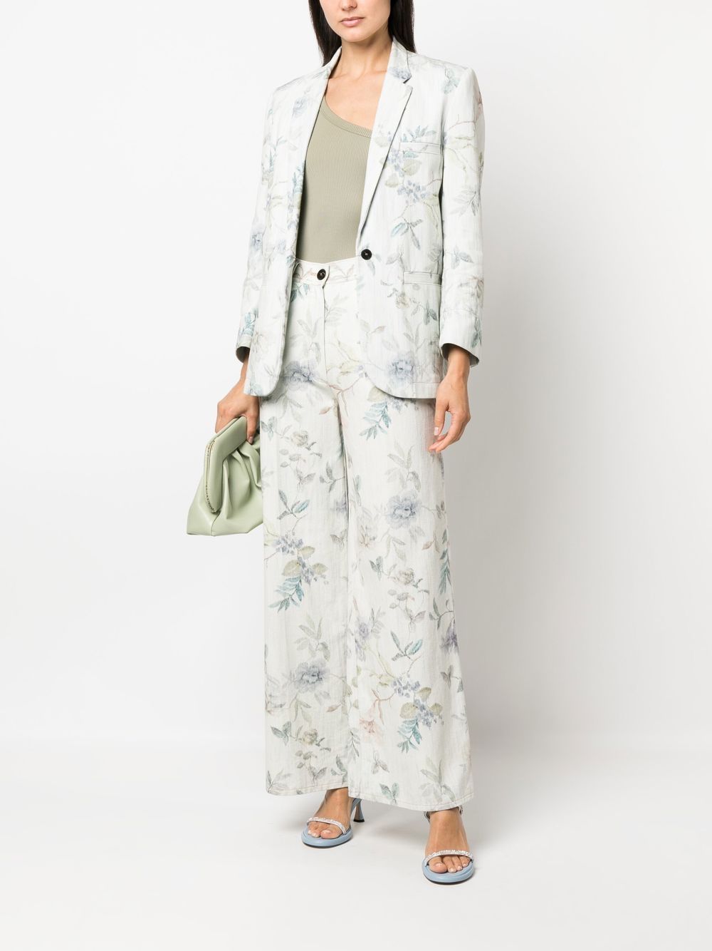 FORTE_FORTE Forte Forte Floral-Print Single-Breasted Blazer