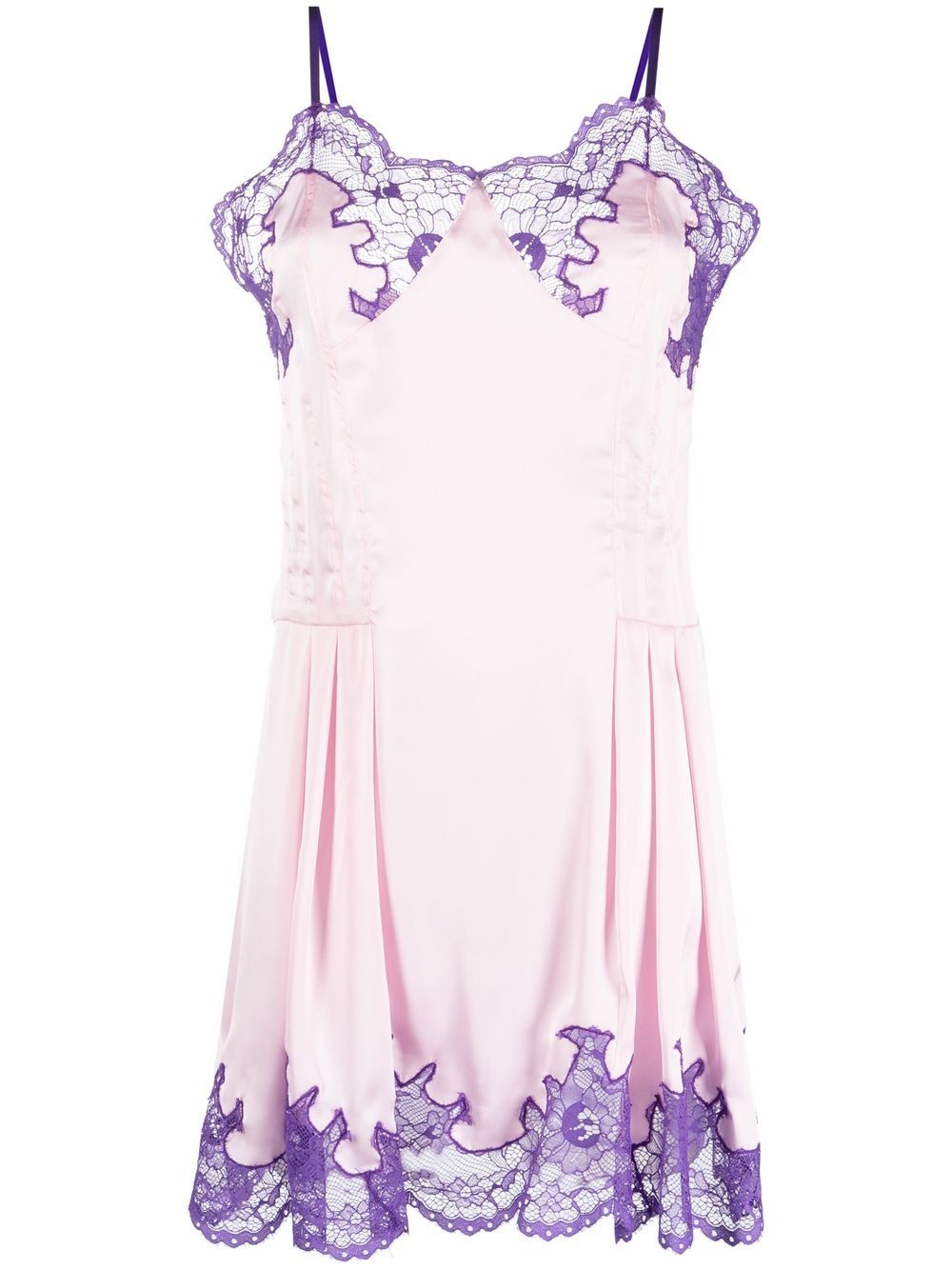strapless open back dress Lavender Strapless Sheath Prom Dresses with Ruffled Slit Sheer Long Sl –  vigocouture main image 0