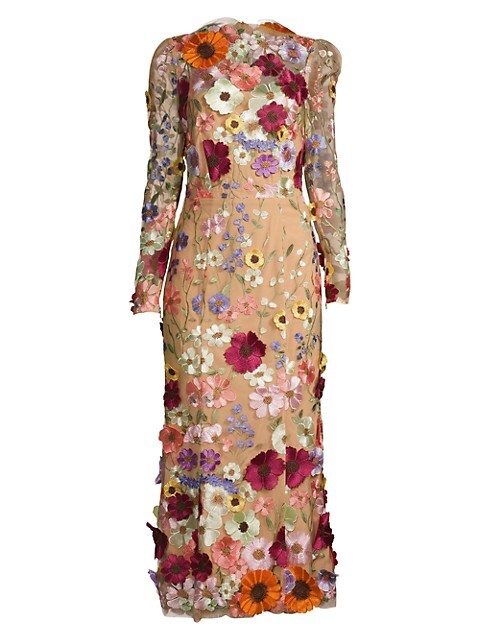 knee length dresses for ladies Dianna Floral Midi Dress
