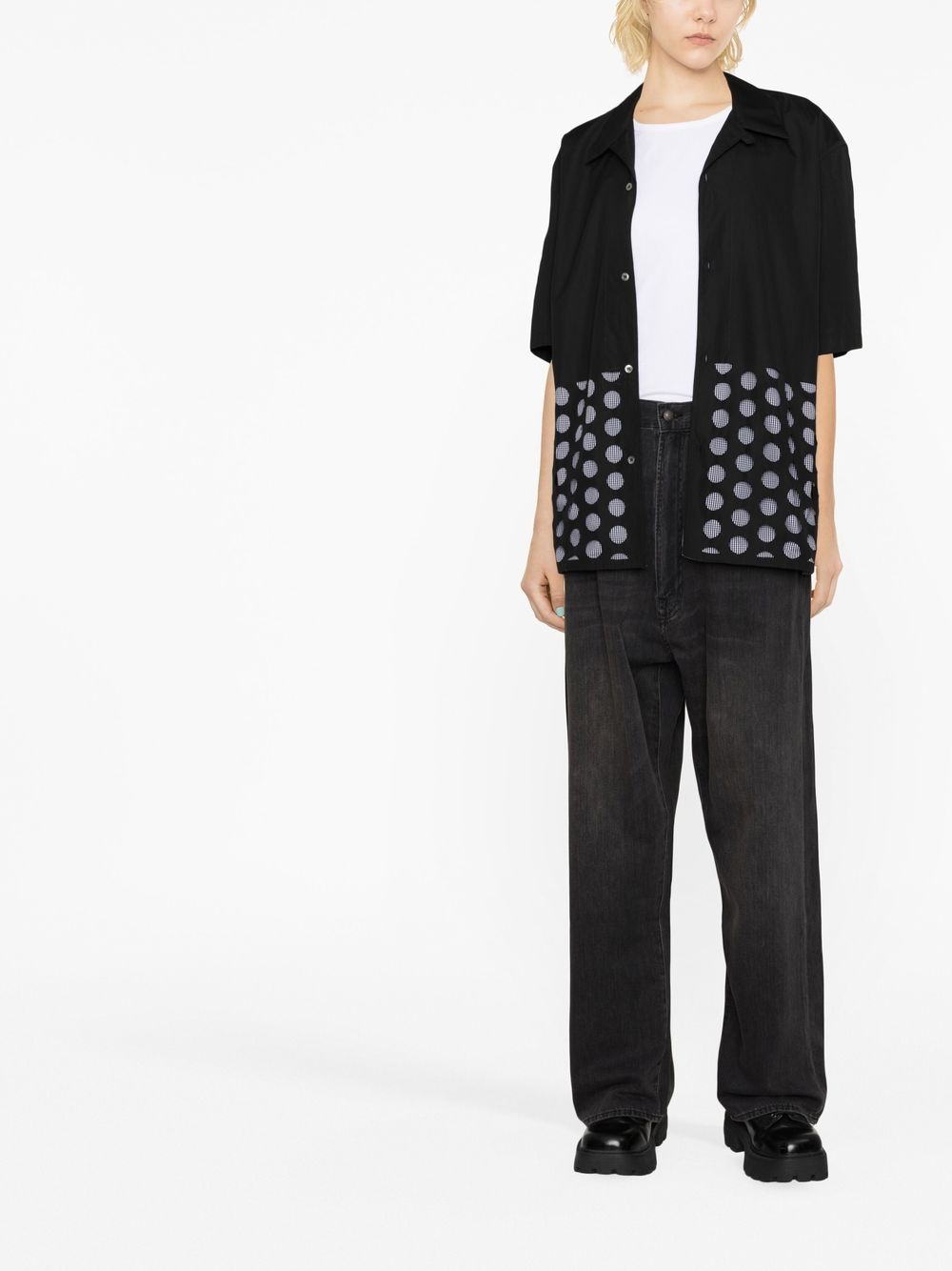 R13 Mid-Rise Wide-Leg Jeans