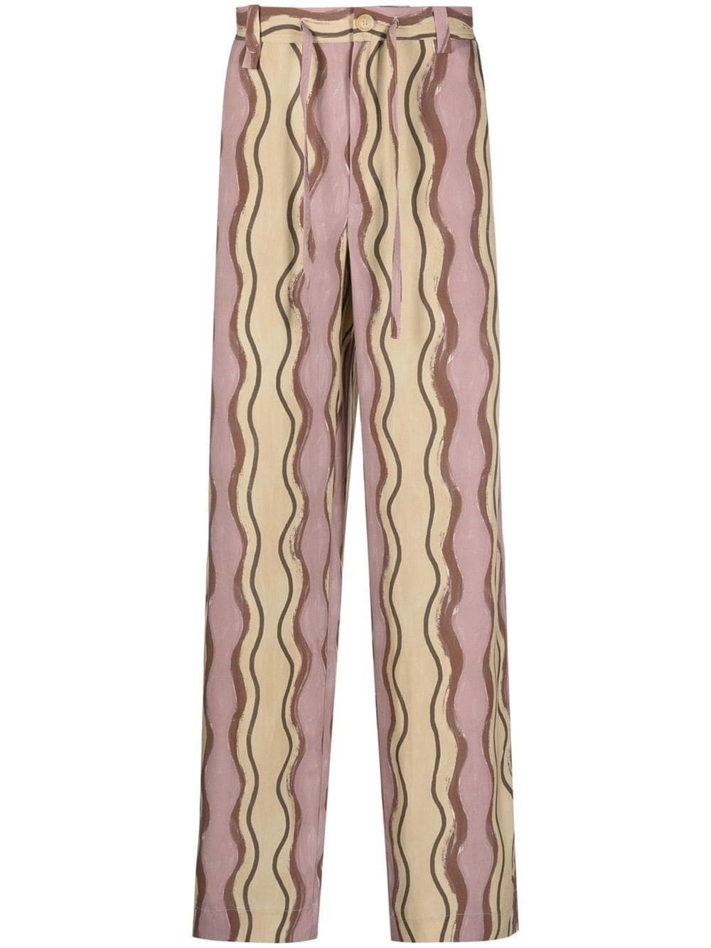 JACQUEMUS Jacquemus Striped Wide-Leg Trousers