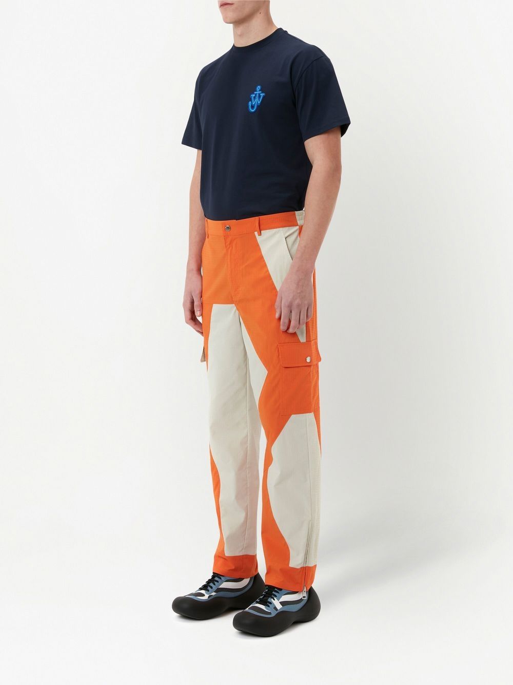 JW ANDERSON JW Anderson Colour-Block Straight-Leg Trousers