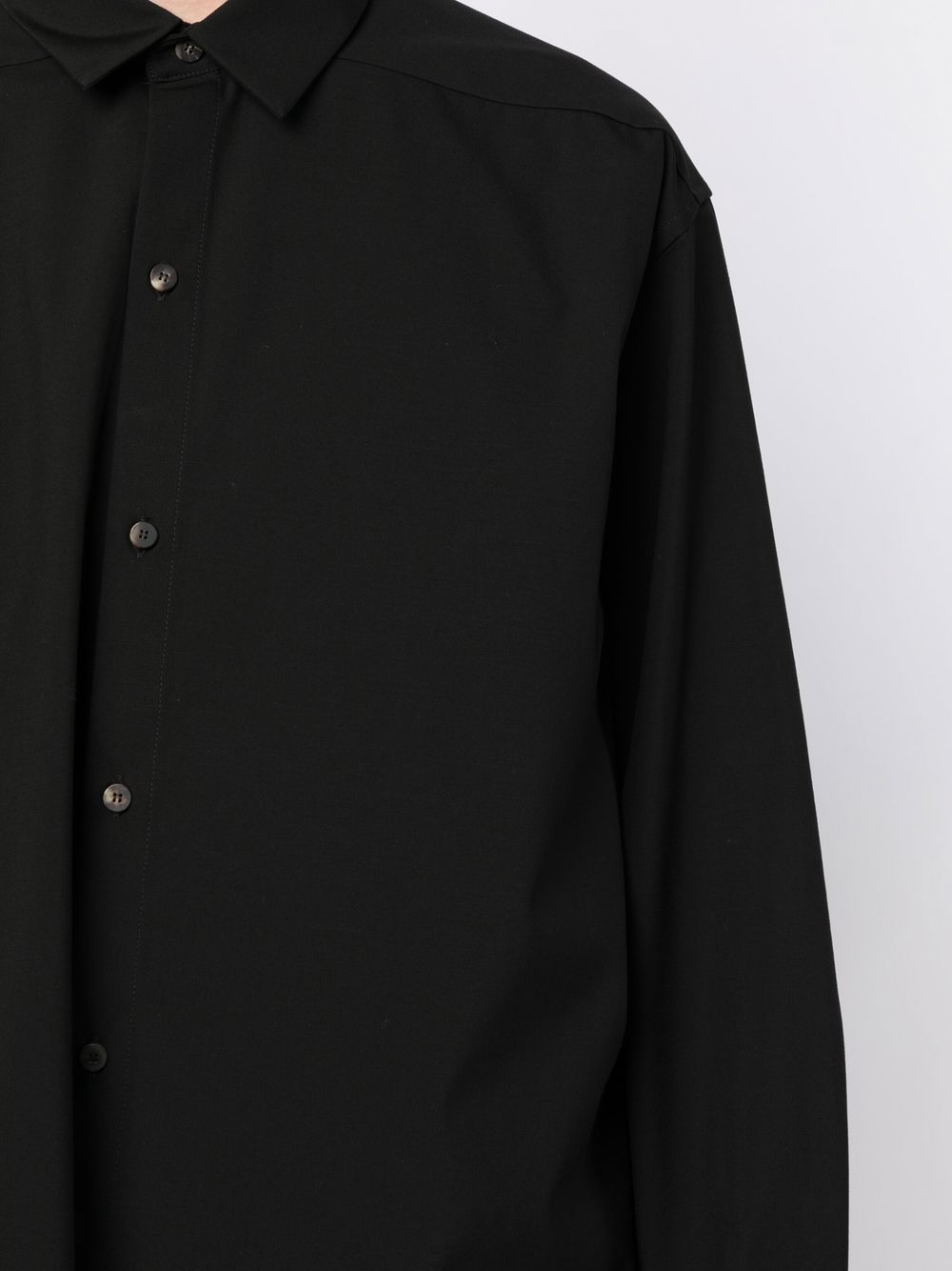 Fear Of God Long-Sleeve Button-Up Shirt In Black - 40% Off