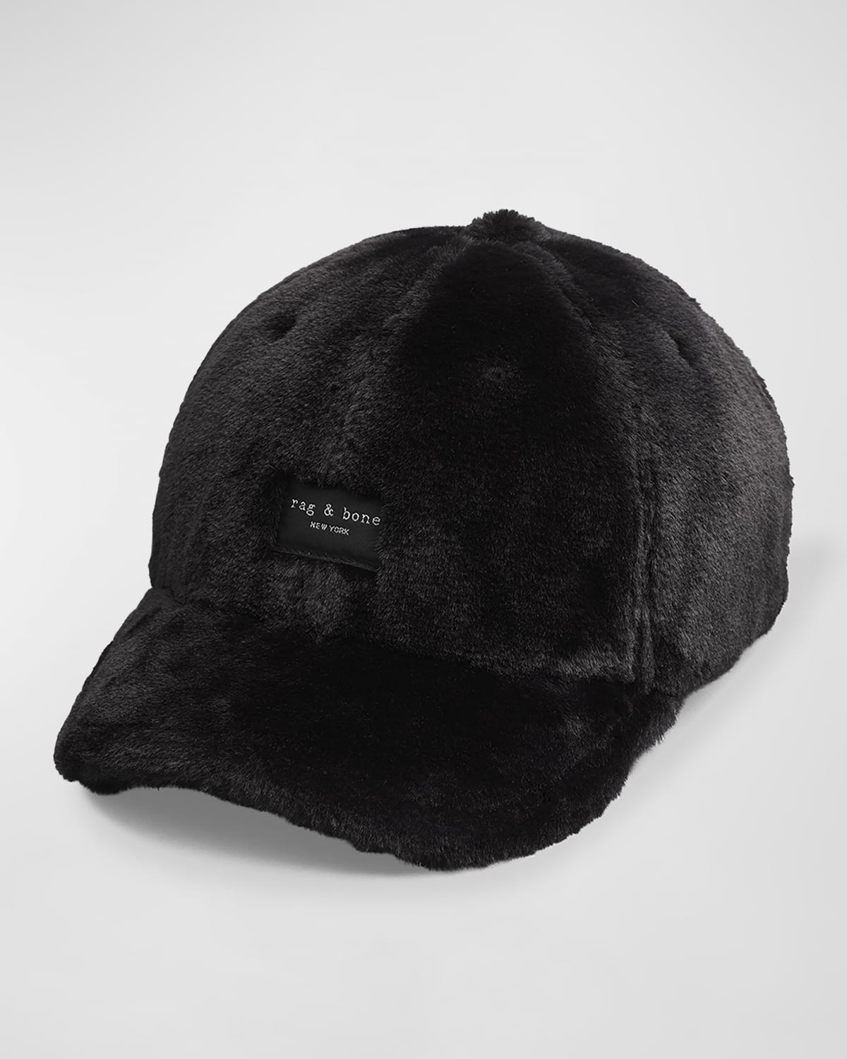 rag & bone Black Faux Fur Baseball Cap Rag & Bone Faux Fur Baseball Cap - Black Hats, Accessories  main image 2