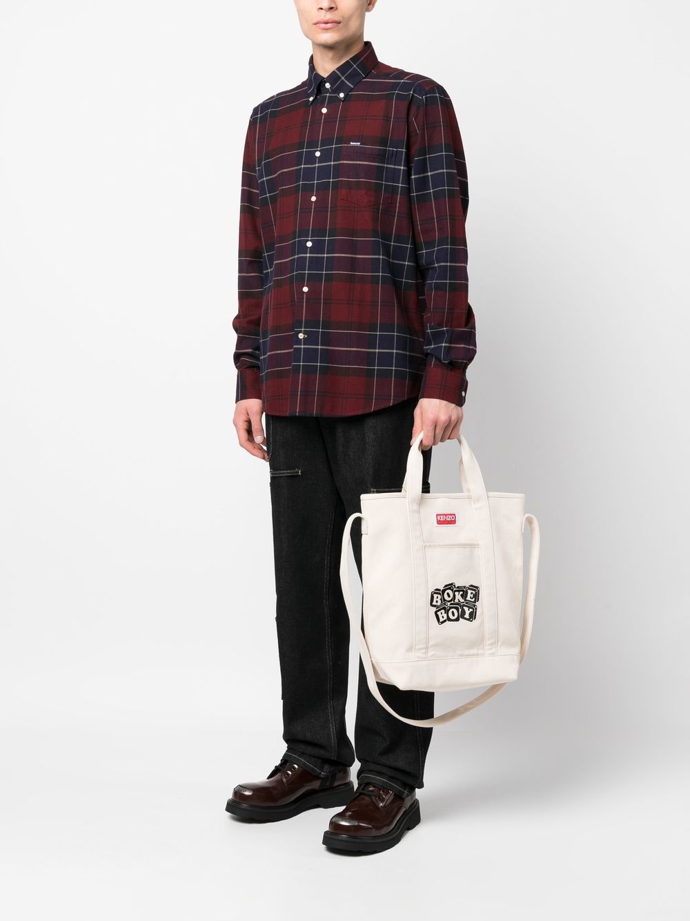 KENZO Kenzo Logo-Patch Tote Bag