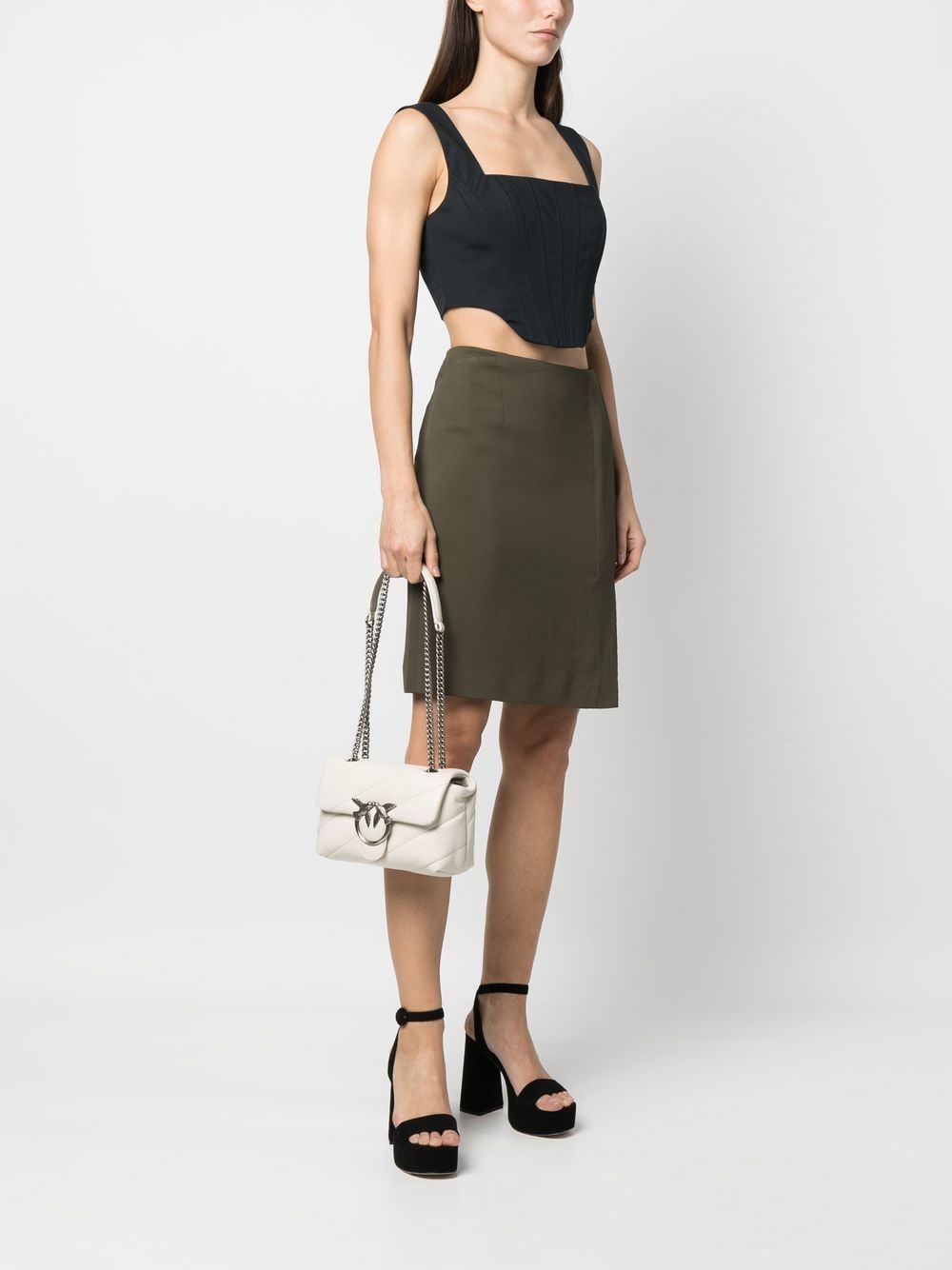 PINKO PINKO Small Love Maxi-Quilt Shoulder Bag