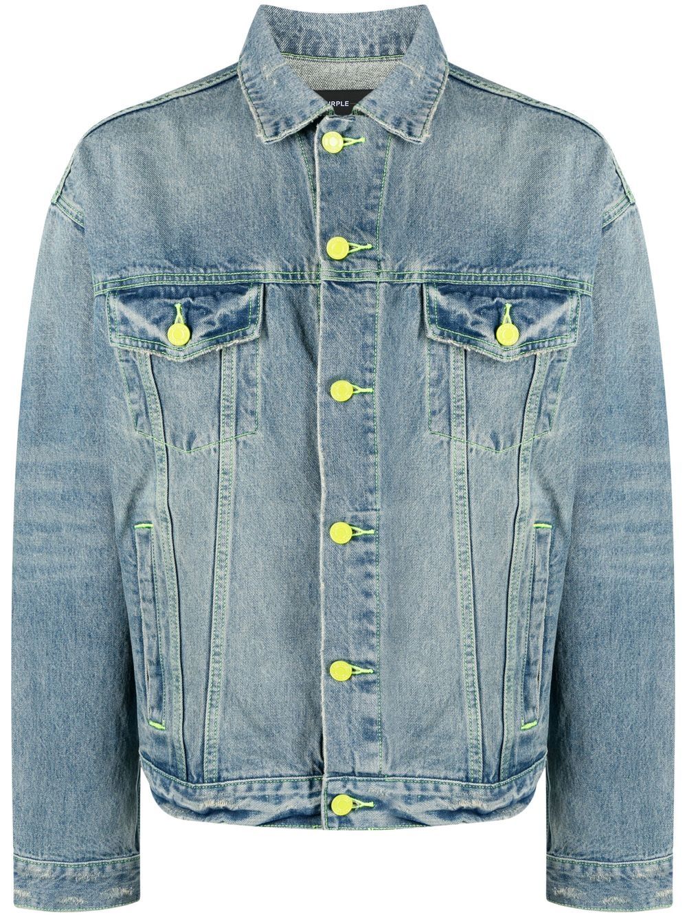 PURPLE BRAND Purple Brand Vintage Washed Denim Jacket