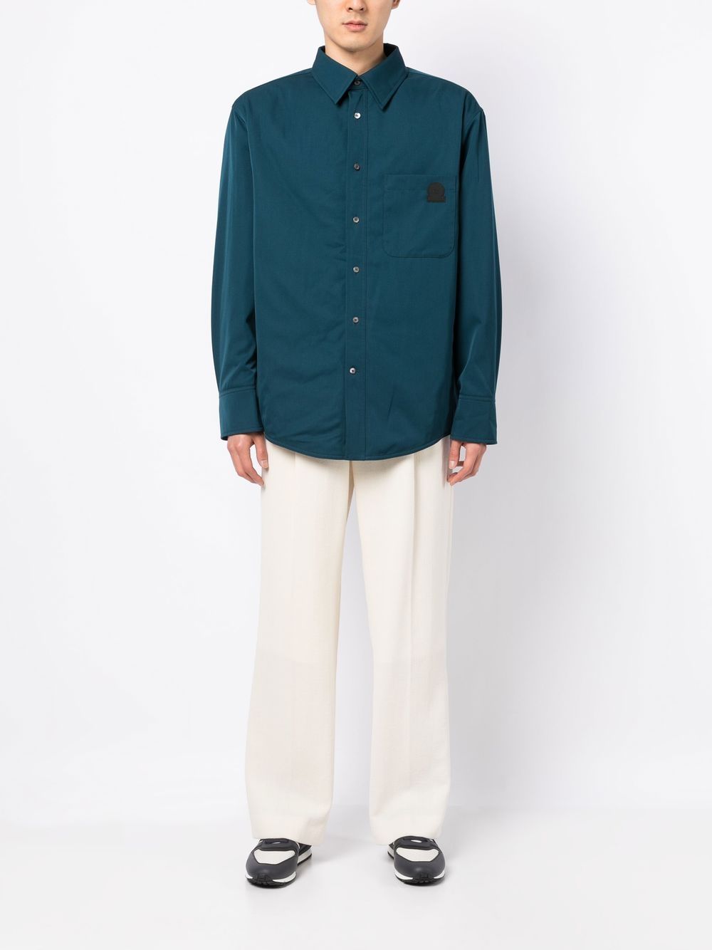 LANVIN box-pleat long-sleeved shirt