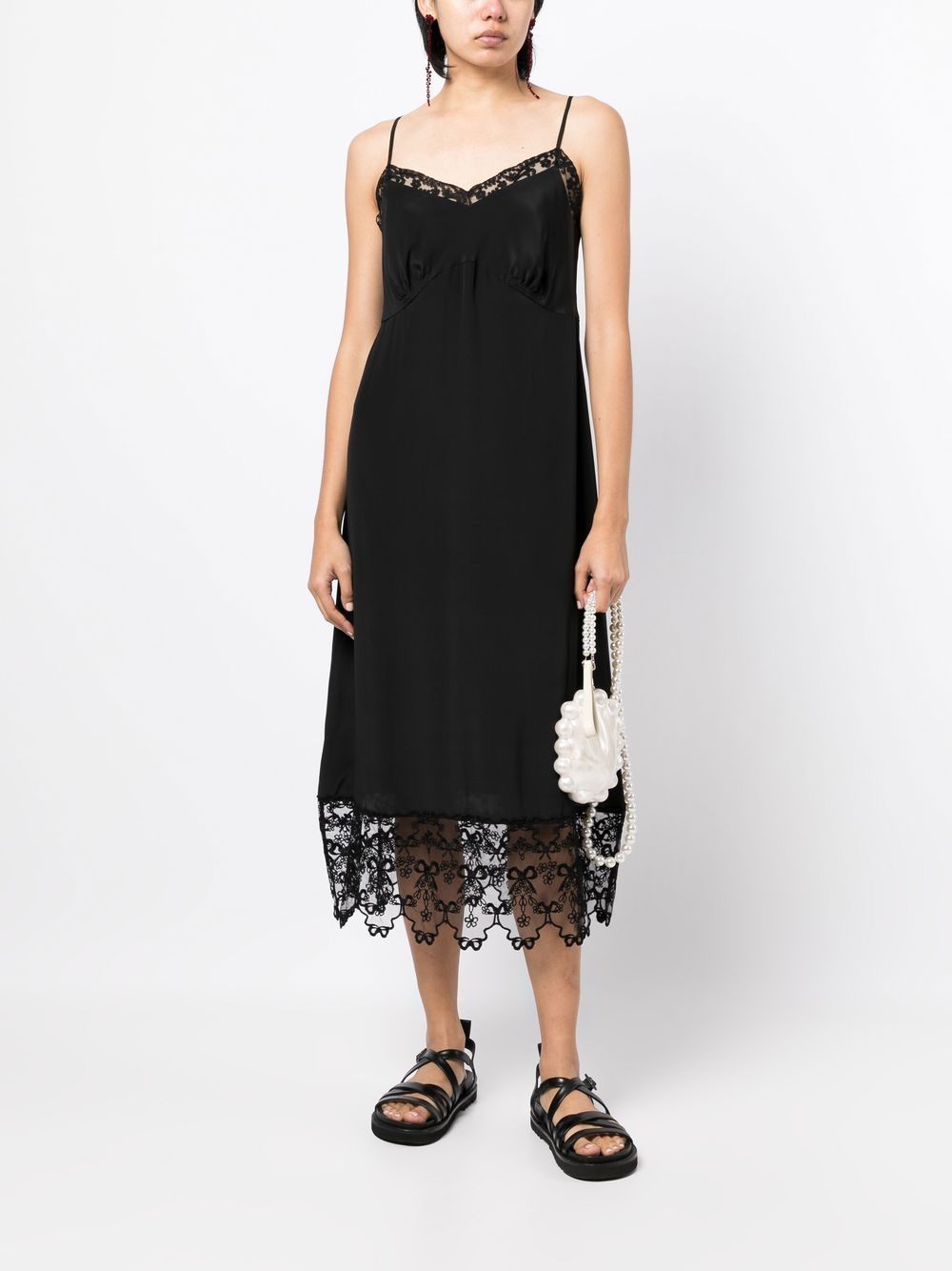 SIMONE ROCHA Lace-Trim Slip Dress