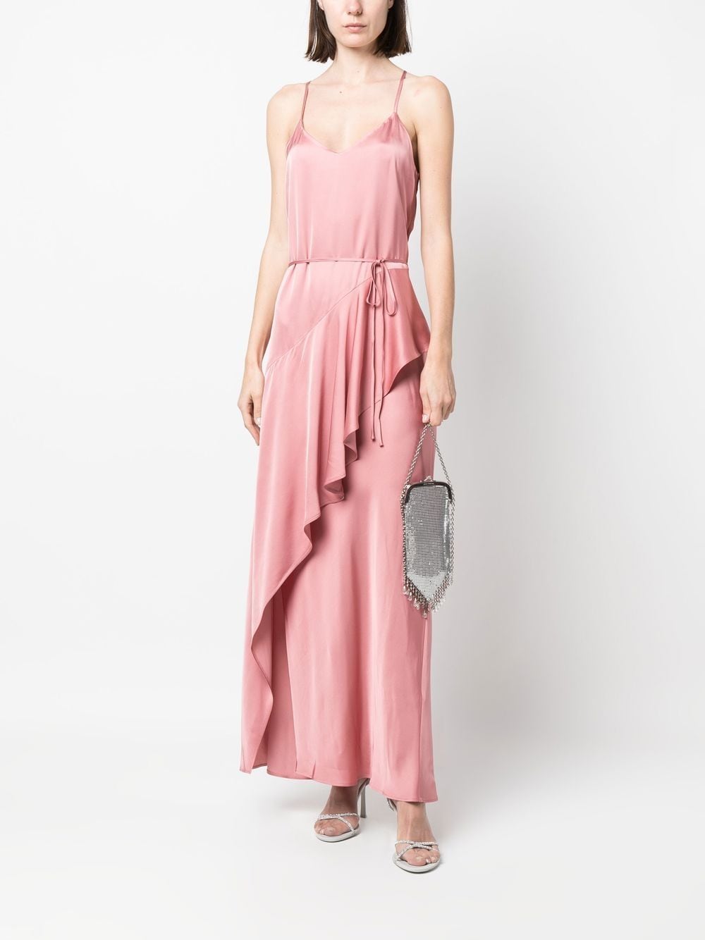 TWINSET Satin-Finish Long Dress
