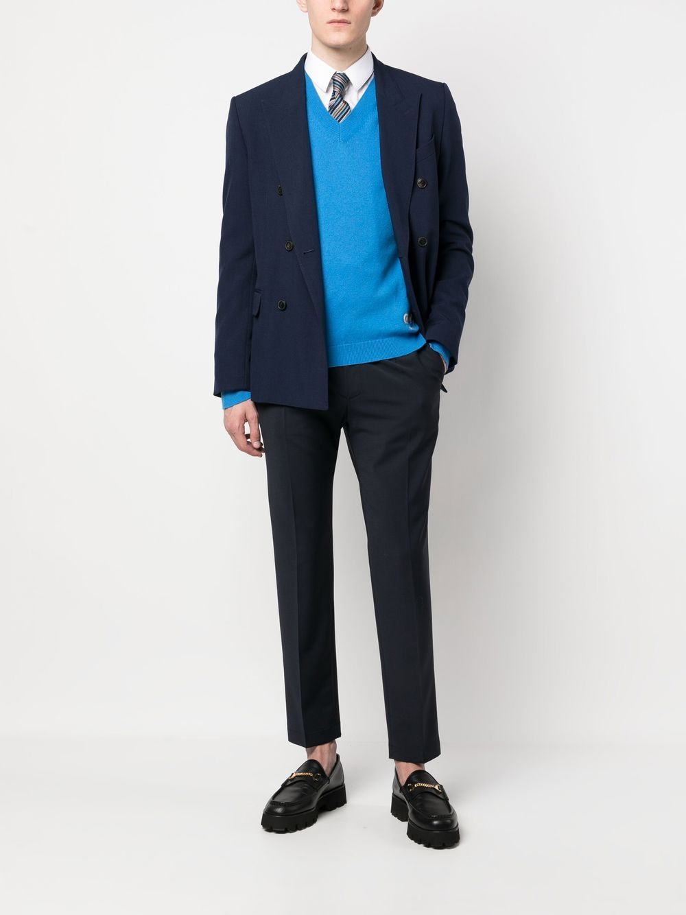 DOLCE & GABBANA Dolce & Gabbana Logo-Embroidered Tailored Trousers