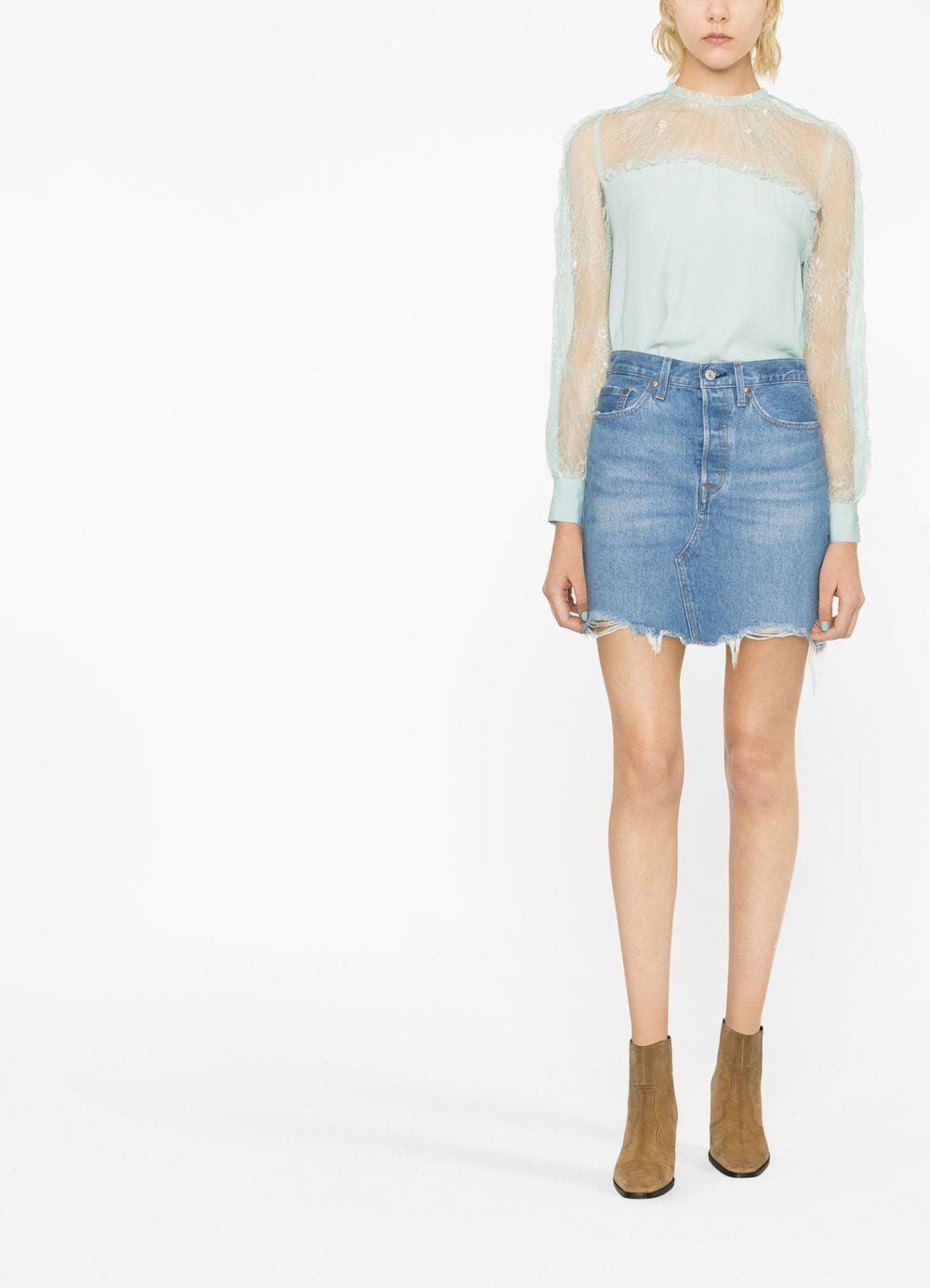 PINKO PINKO Lace-Panel Blouse