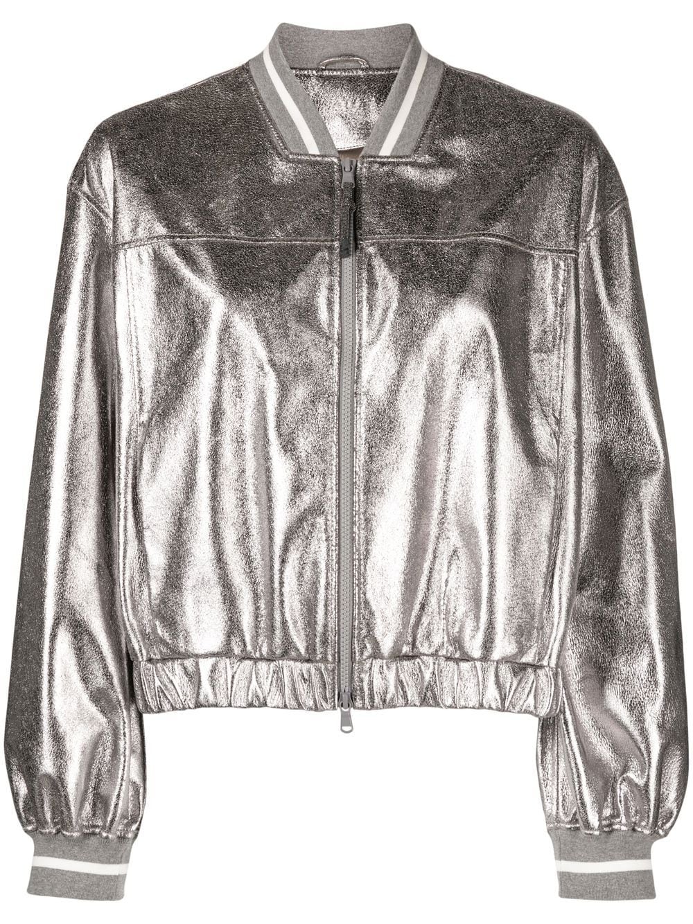 BRUNELLO CUCINELLI Metallic Bomber Jacket