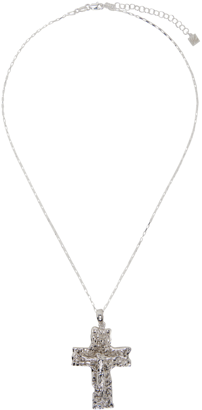 Veneda Carter Cross Pendant Vc009 Necklace In Silver - 23% Off