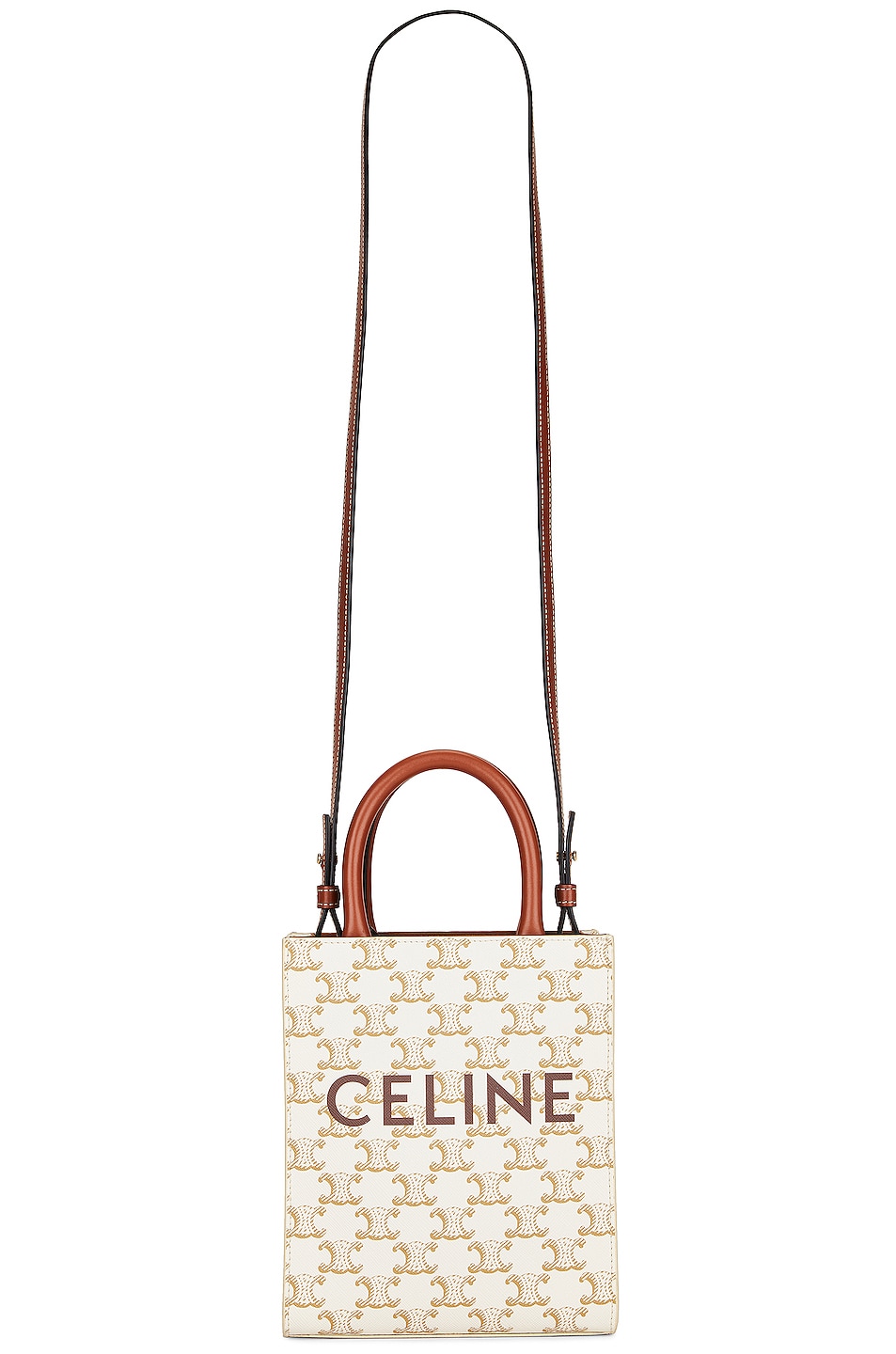 Celine Mini Vertical Cabas Tote Bag - Brown | Editorialist