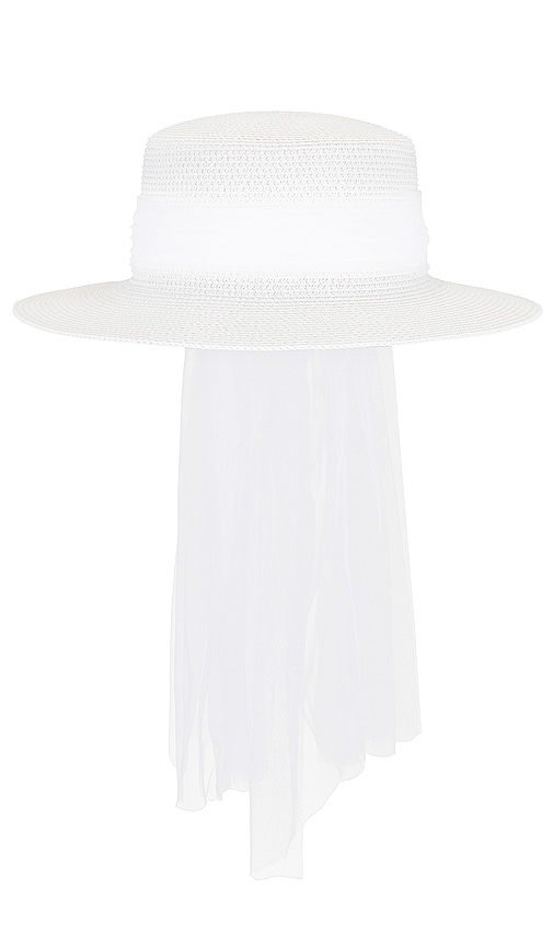 Lovers and Friends Bridal Bow Hat Loulou Ivory Bridal Top Hat with Bow Detail main image 3
