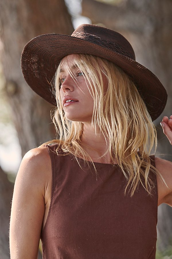 Free People NWT Brown Wide Brim Hat Free People | Accessories | Free People Tan Widebrim Hat  main image 4
